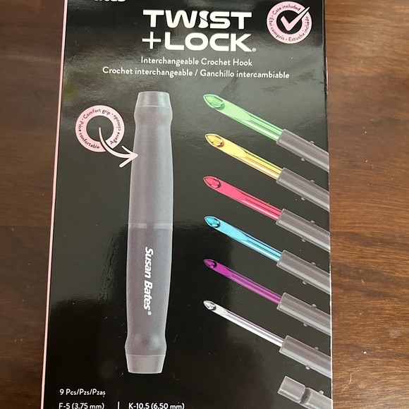 Art | Twist And Lock Interchangeable Crochet Hook Set By Susan Bates ...